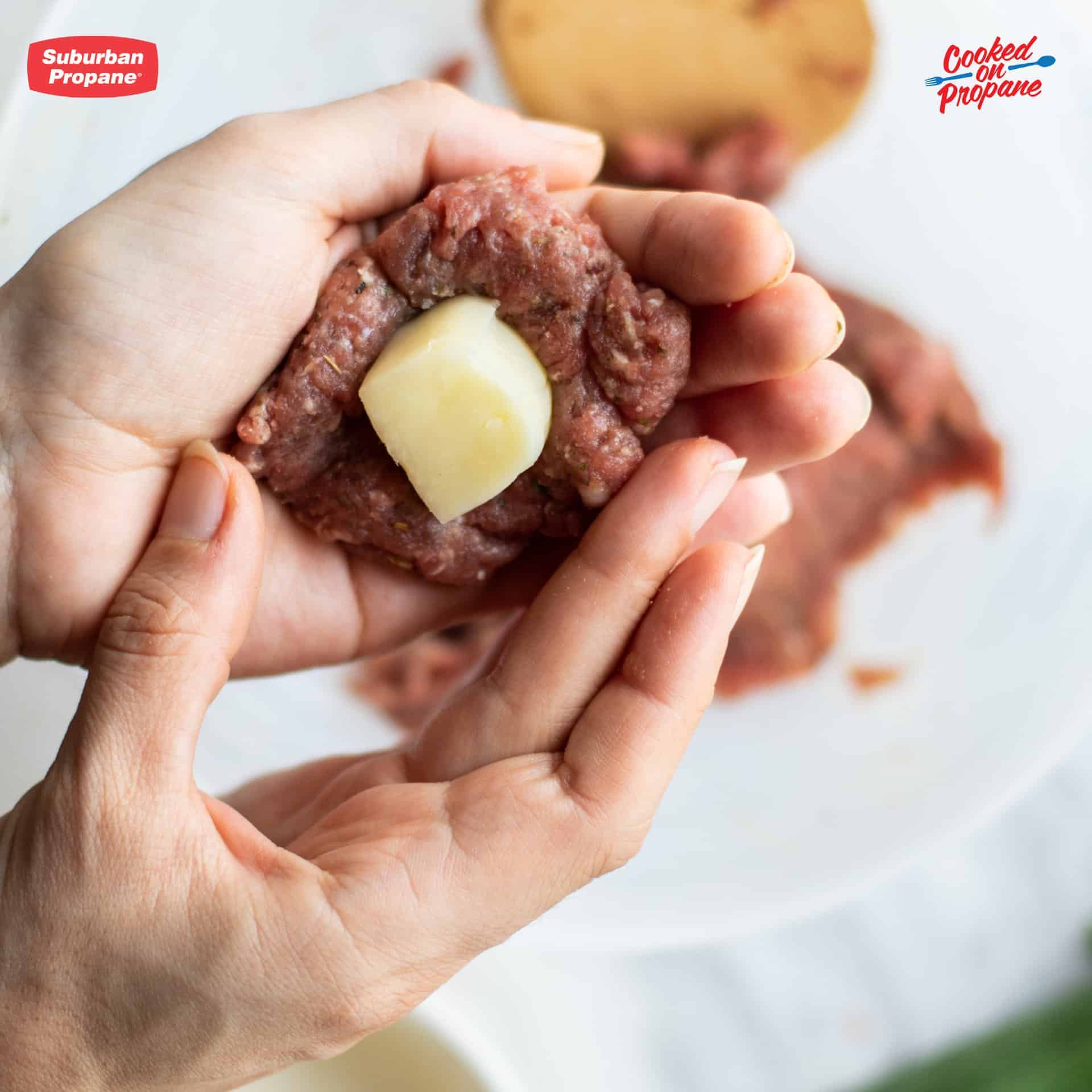 Mozzarella Stuffed Meatballs