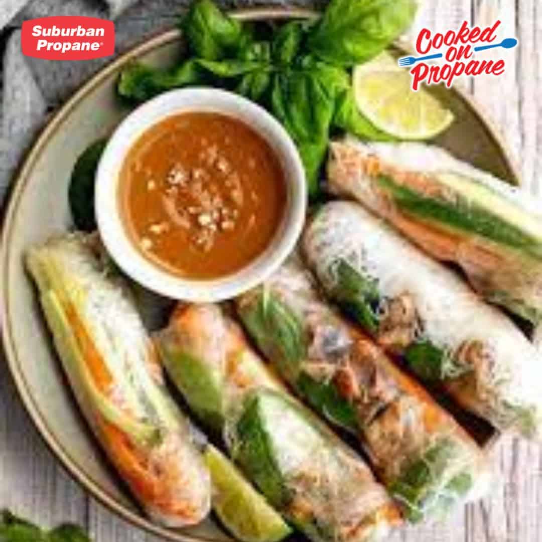 Vietnamese Summer Rolls With Rotisserie Chicken